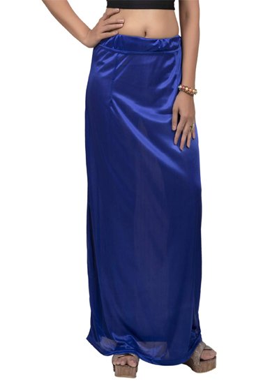Indian Saree's Petticoat for Women Silk Satin Underskirt Solid Inner ...